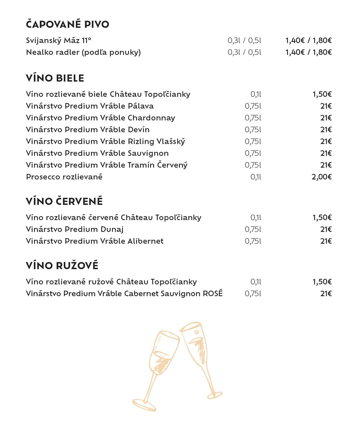 Jedálny lístok – STARÉ KINO
